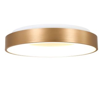 Steinhauer home24 LED-Deckenleuchte Ringlede Ø 48cm Beige/Gold Aluminium, eloxiert LED LED-Platine