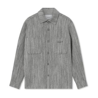 Axel Arigato Aidan Gestreiftes Hemd - - Jackets - Herren - Grau - L