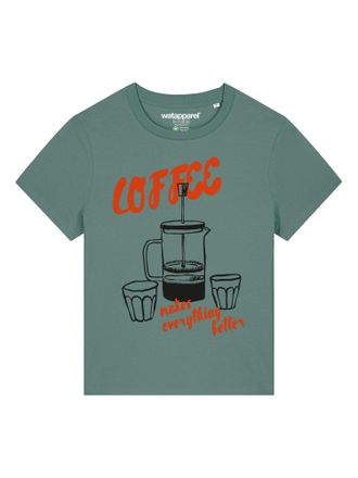 wat? Apparel T-Shirt Coffee makes everything better