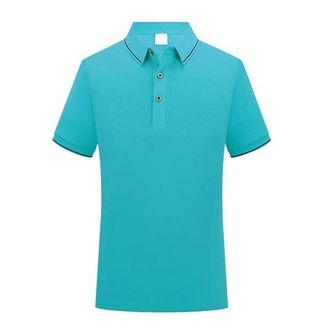 Generic Polo &agrave; manches courtes pour homme, bleu clair, 4XL