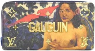 Louis Vuitton unisex, Pre-owned, Bleu, Taille: ONE Size Portefeuille en toile Pre-owned