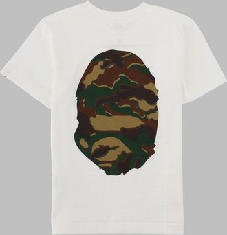 A Bathing Ape Big Ape Logo Camouflage T-Shirt - White