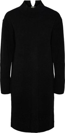 Vero Moda Y.A.S Damen YASEMILIE LS HIGH Neck Knit Dress S.NOOS Strickkleid, Black, XX-Large