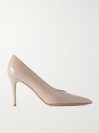 Gianvito Rossi Tokio 85 Pumps Aus Leder - Neutral