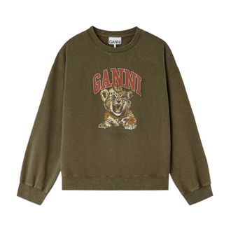 Ganni Damen, Sweatshirts & Hoodies, Gr&uuml;n, XSGr&ouml;&szlig;e