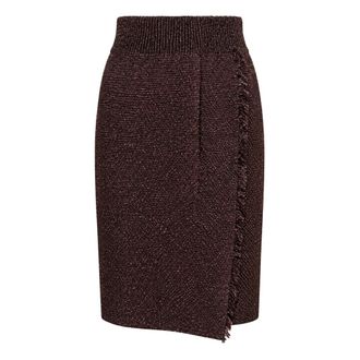 Akep Wickel-Strick-Midirock - - Skirts - Damen - Braun - M