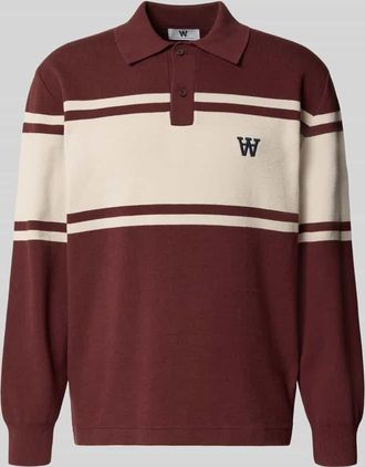 Wood Wood Poloshirt mit Label-Stitching Modell Curt