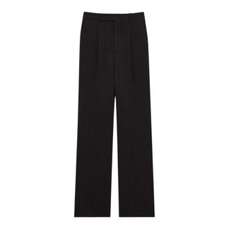 Saint Laurent Pantalon Base Pu22 V - - Trousers - Damen - Schwarzk - S