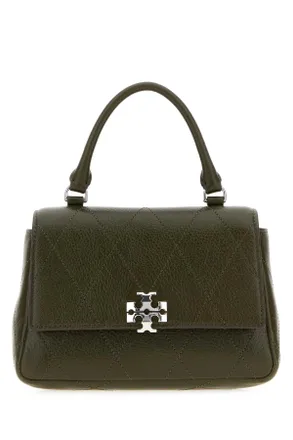 Tory Burch Quilted Top Handle Bag - Green