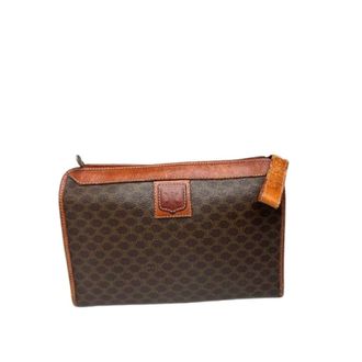 Celine Pochette en cuir vintage doccasion - Femme - Pre-owned - Brun - Taille: ONE Size