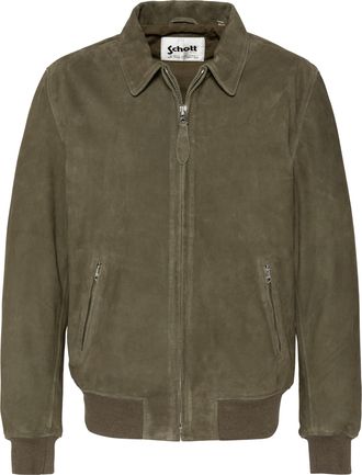 Schott NYC Herren Lcyaless Jacke, grün, XL