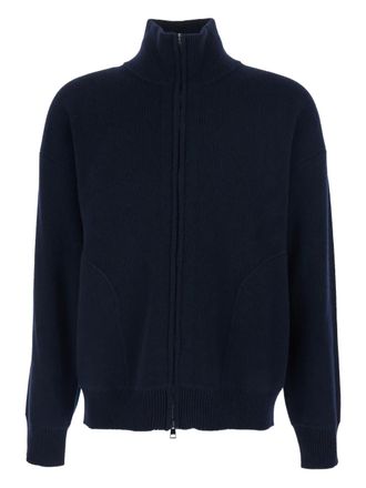 Roberto Collina Cardigan mit Stehkragen - Blau