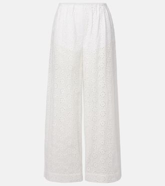 Staud Pantalon ample Bonfire en coton