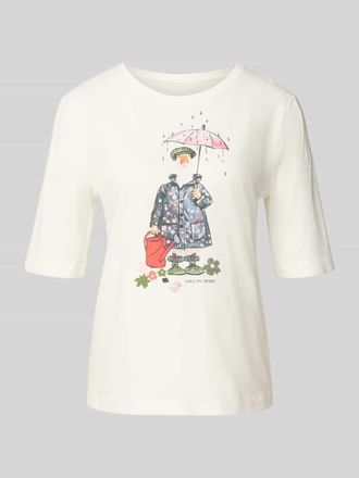 Marc Cain Regular Fit T-Shirt aus reiner Baumwolle