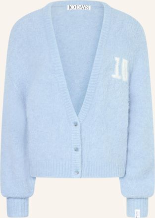 10 Days Strickjacke Mit Alpaka blau