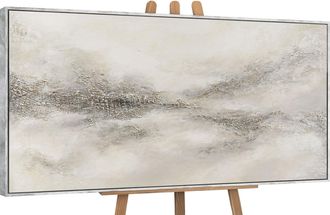 Yohji Yamamoto Art Stilvoll Acryl Gem&auml;lde auf Leinwand Moderne Kunst Abstraktion Bilder mit Rahmen Wandbild Wohnzimmer B&uuml;ro Wohndekor Bild echtes Kunstwerk 160x80 cm