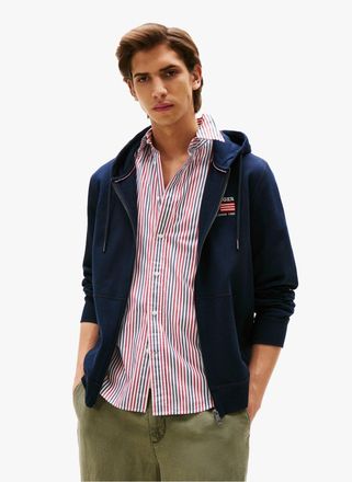 Tommy Hilfiger Hoodie zipp&eacute; en coton