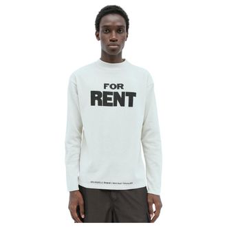 ERL Erl, Homme, Pulls, Blanc, Taille: L Pull en tricot avec impression graphique à louer