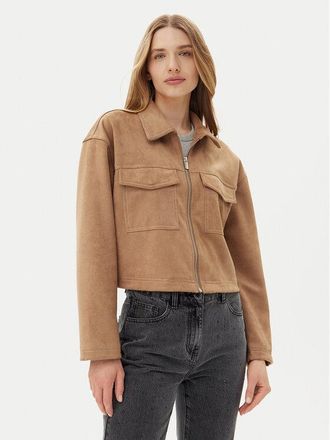 Only Jacke aus Kunstleder Stina 15351260 Braun Regular Fit