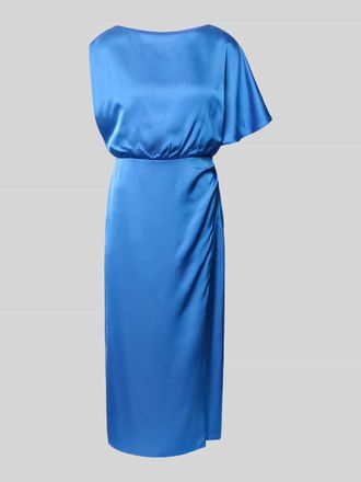 Comma Schimmerndes Midikleid im One-Shoulder-Look