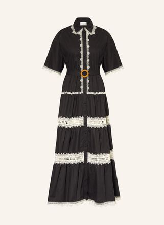 Miss June Miss June Hemdblusenkleid Betty Mit Spitze schwarz