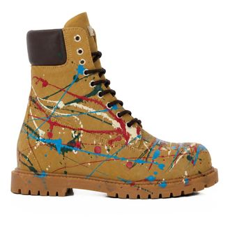 Philipp Plein Bottes Nubuck Dripping Skull - Homme - Chaussures - Brun - Taille: 43 EU