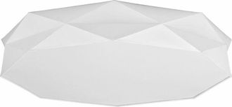 Licht-Erlebnisse Licht-erlebnisse - Stoff Deckenleuchte Wei&szlig; eckig Esszimmer Wohnzimmer Lampe
