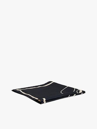 Tommy Hilfiger Foulard en pure soie &agrave; logo