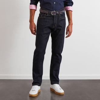 Eden Park Jean Bleu Marine En Coton Extensible Old Ref Pp