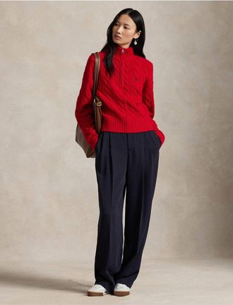 Polo Ralph Lauren Damen Strickpullover aus Wolle und Kaschmir