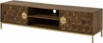 Massivmoebel24 TV-Board Mango 190x45x50 braun geölt DIAMOND 205