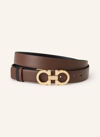 Ferragamo Ferragamo Lederg&uuml;rtel Donna Zum Wenden braun