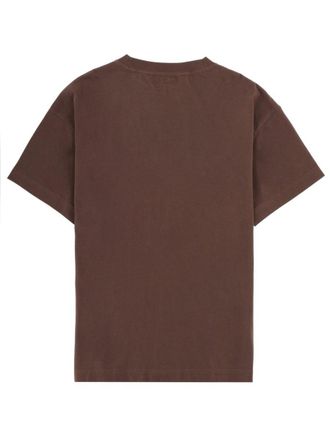 Palm Angels Bear-Motif Cotton T-Shirt - Brown