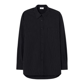 Filippa K Sammy Poplin Pinstripe Hemd - - Blouses & Shirts - Damen - Schwarzk - S