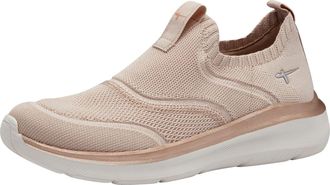 Tamaris Comfort Damen Slip On Sneaker zum Schlupfen Vegan, Beige (Beige), 36 EU