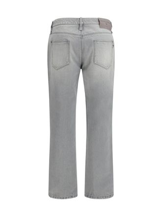 Ermanno Scervino Womens Boyfriend Jeans Gray Violet Cotton