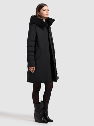 Khujo Kurzmantel KHUJO PROTEA, Damen, Gr. XXL, schwarz, 100% Polyester, unifarben, eingesetzt gerader Abschluss, M&auml;ntel Kurzmantel, Topseller