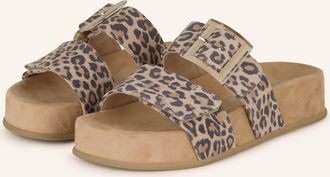 Paul Green Plateau-Pantoletten beige