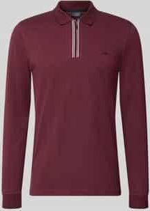Christian Berg Slim Fit Poloshirt mit Rei&szlig;verschluss