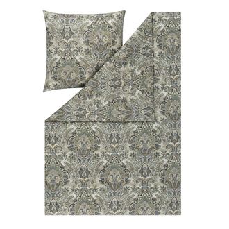 ESTELLA Mako Interlock Jersey Bettw&auml;sche Dunja 135 x 200 cm / 80 x 80 cm 6516-532 Salbei