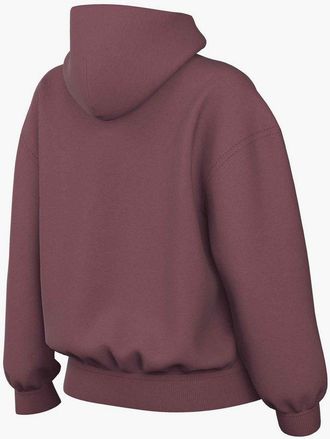 Nike Kapuzensweatshirt W NK STDO FLC MW OS PO HDY mit K&auml;ngurutasche, aus angerauter Sweatware, in normaler L&auml;nge