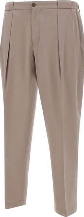 BRIGLIA 1949 Homme, Pantalons, Beige, Taille: XS Pantalon Beige en Laine Stretch