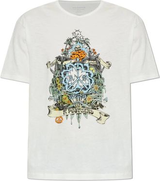 AllSaints Homme, Tops, Blanc, Taille: XL Nazare T-Shirt