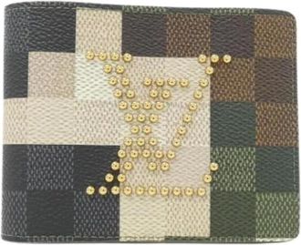 Louis Vuitton Portefeuille bi-pli vintage en toile Pre-owned - Homme - Pre-owned - Multicolore - Taille: ONE Size