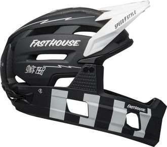 Bell Bell Bike Super Air R Spherical Fahrradhelme Matte Black/White Fasthouse L