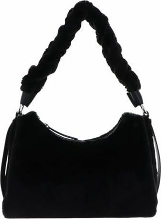 Coccinelle sac à épaule Boheme Synthetic Fur Shoulder Bag Noir/Noir