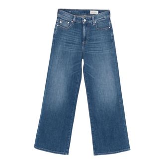 AG - Adriano Goldschmied Saige Wide Leg Crop Jeans - - Jeans - Damen - Blau - W25
