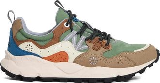 Flower Mountain Low-Top Sneaker - Yamano Suede Beige Orange And Blue Sneakers - Gr. 41 (EU) - in Beige - für Damen