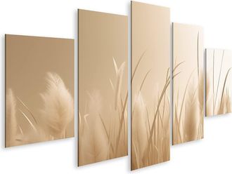 Islandburner Bild auf Leinwand Pampasgras Minimalist Pampasgras Minimalist Bilder Wandbilder Poster