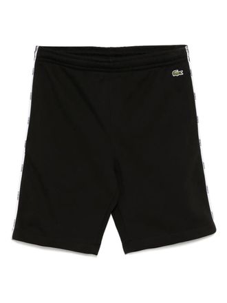 Lacoste short en polaire &agrave; logo - Noir